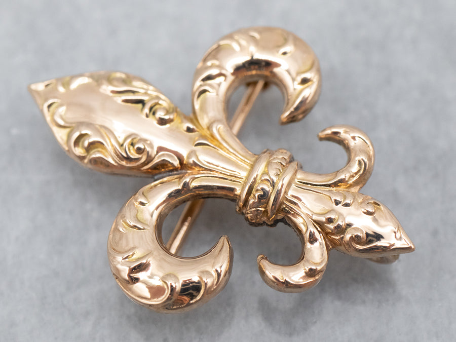 Victorian Jet Flower Gold Bar Pin