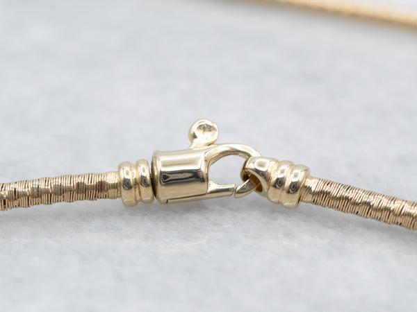 Sleek Italian Gold Cord Chain Necklace - Market Square Jewelers