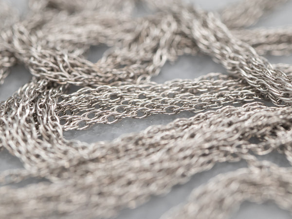 Five Strand White Gold Chain - Market Square Jewelers