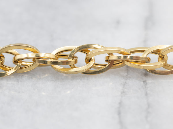 Graduated Italian Gold Chunky Chain Link - Market Square Jewelers