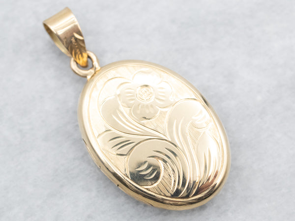 Gold Heart Masonic Locket