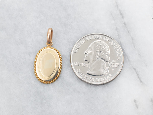 Upcycled 18-Karat Gold Cufflink Pendant - Market Square Jewelers