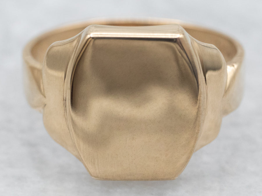 Vintage 14K Gold Signet Ring