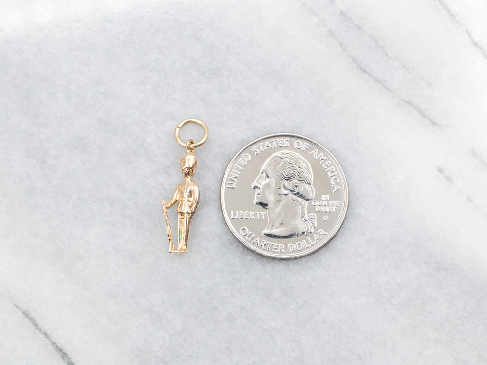 Rose Gold Soldier Charm - Market Square Jewelers