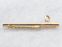 Gold Flute Charm - Market Square Jewelers