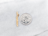 Gold Flute Charm - Market Square Jewelers