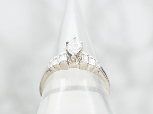 Marquise Cut Diamond Engagement Ring - Market Square Jewelers