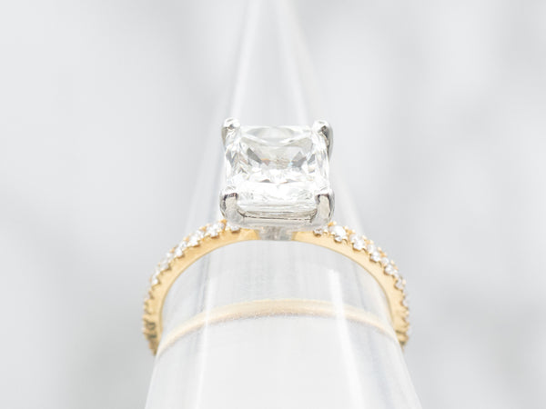 Modern GIA Cushion Modified Brilliant Diamond Engagement Ring - Market ...
