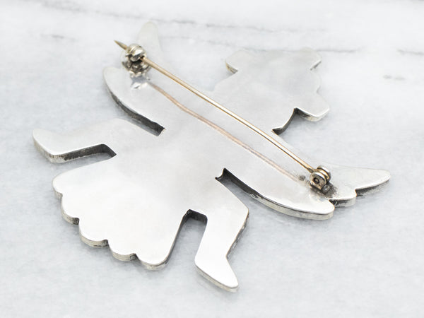Native American Colorful Knifewing Dancer Brooch - Market Square Jewelers