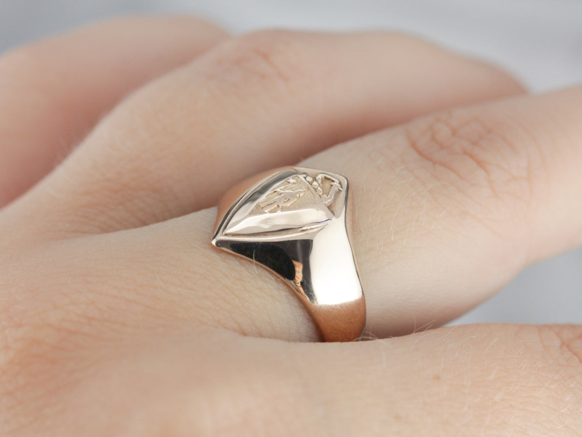 Commonwealth of Massachusetts Shield Ring