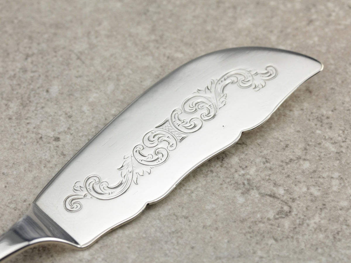 Antique Coin Silver Butter Knife - Market Square Jewelers