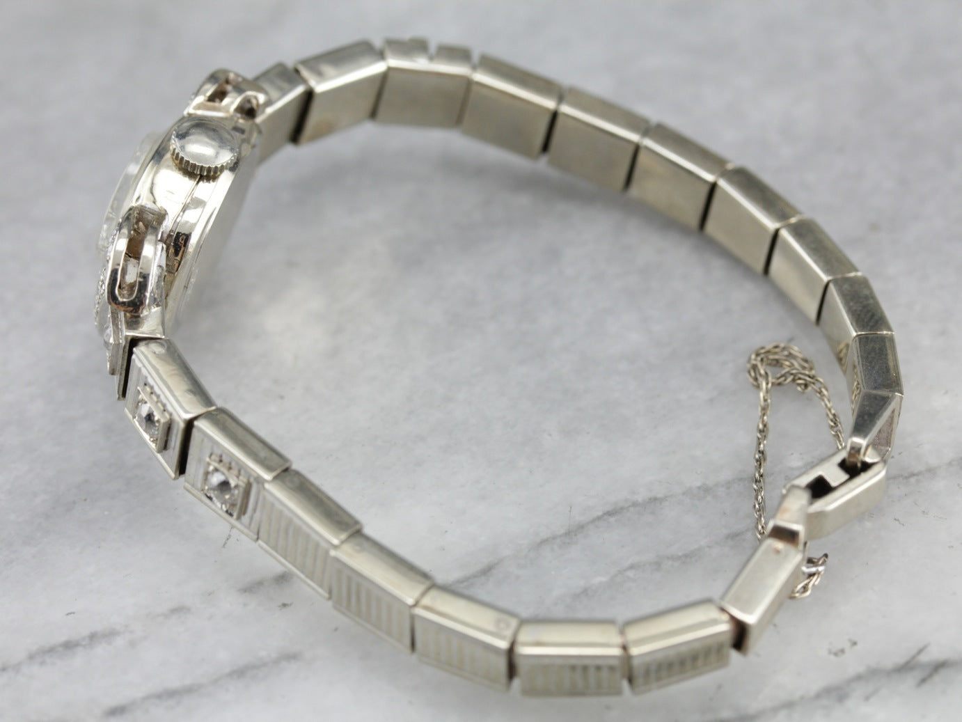 Vintage Diamond Hamilton Ladies Wrist Watch - Market Square Jewelers