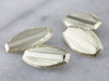 Art Nouveau Etched Gold Cufflinks