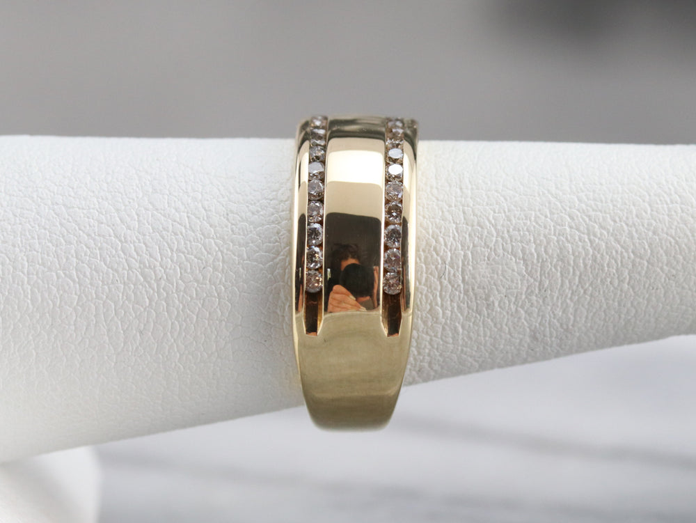 Double Row Channel Set Diamond Band - Market Square Jewelers