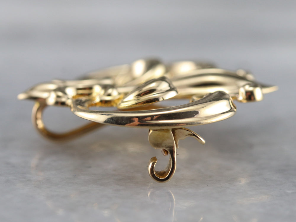 Vintage Fleur De Lis Watch Pin - Market Square Jewelers