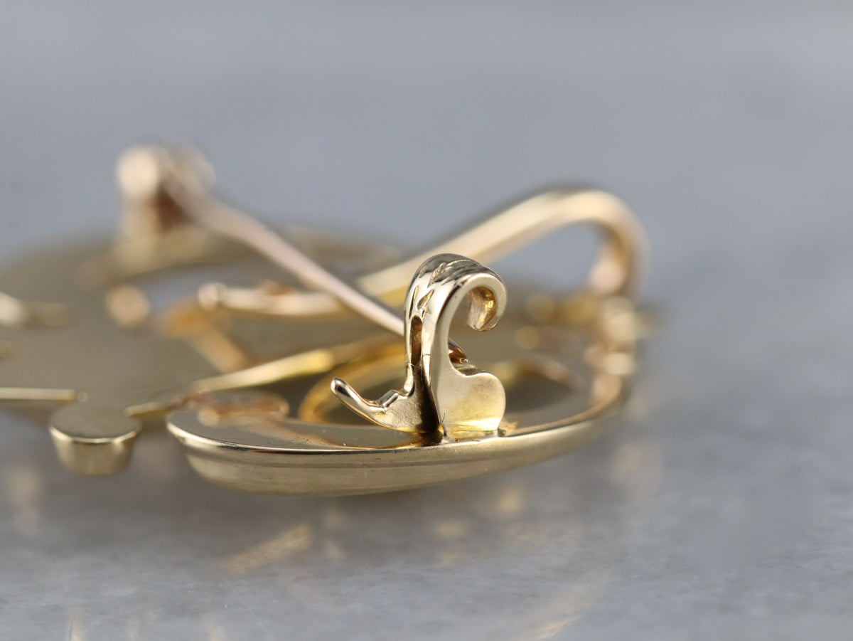 Vintage Fleur De Lis Watch Pin - Market Square Jewelers