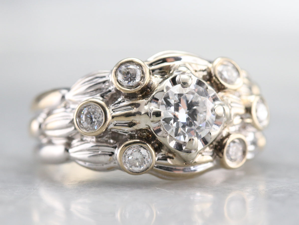 Stunning Gold and Diamond Cocktail Ring - Market Square Jewelers