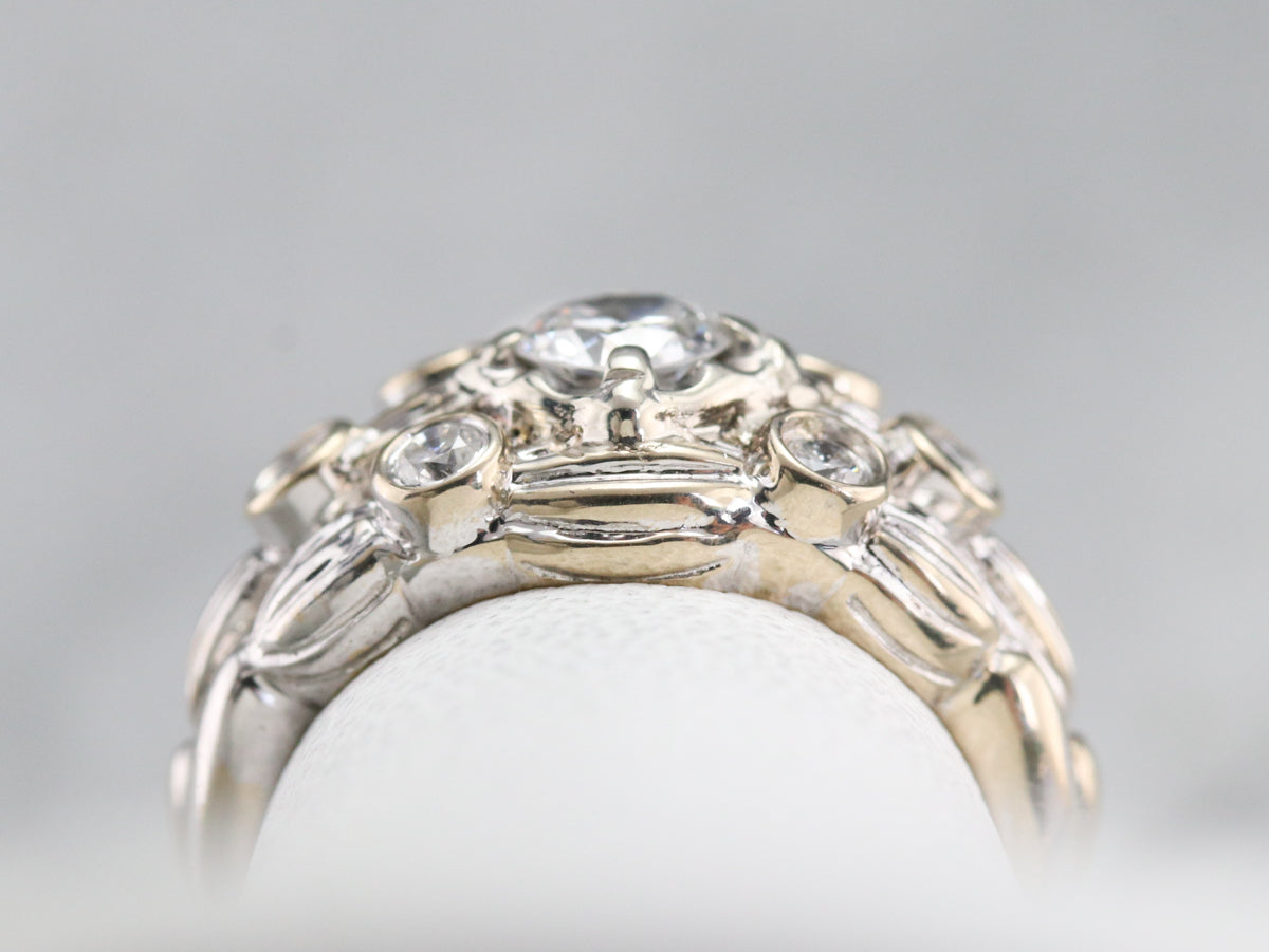 Stunning Gold and Diamond Cocktail Ring - Market Square Jewelers