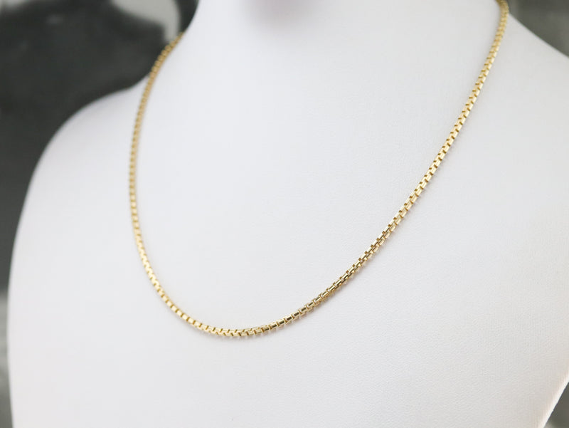 Yellow 18 Karat Gold Tube Link Chain - Market Square Jewelers