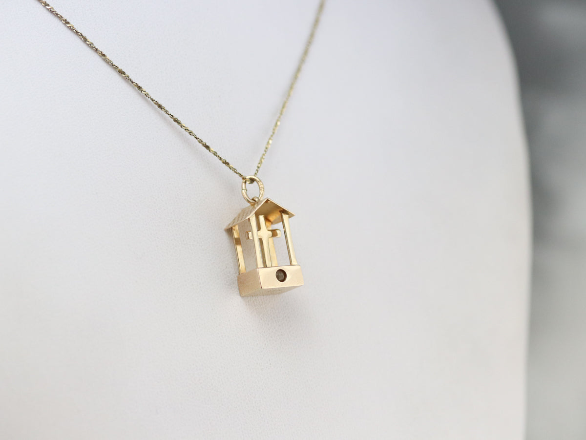 Vintage Cross and Well Charm - Market Square Jewelers