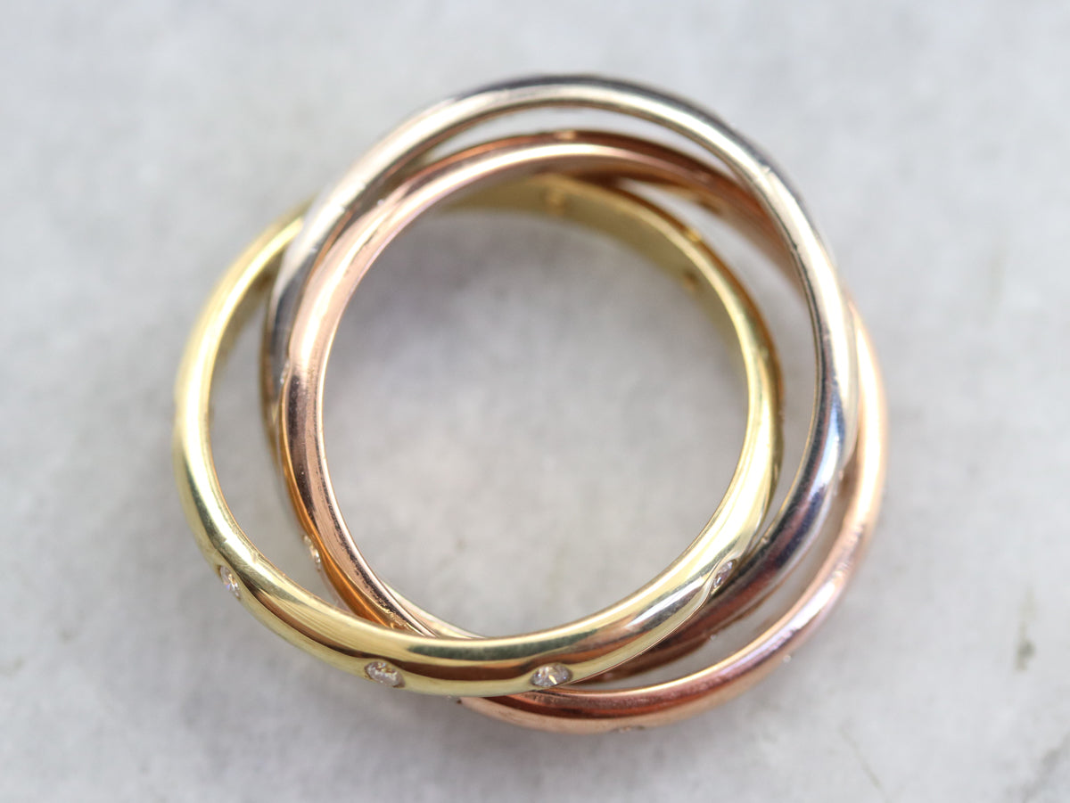 Vintage Diamond Rolling Ring - Market Square Jewelers