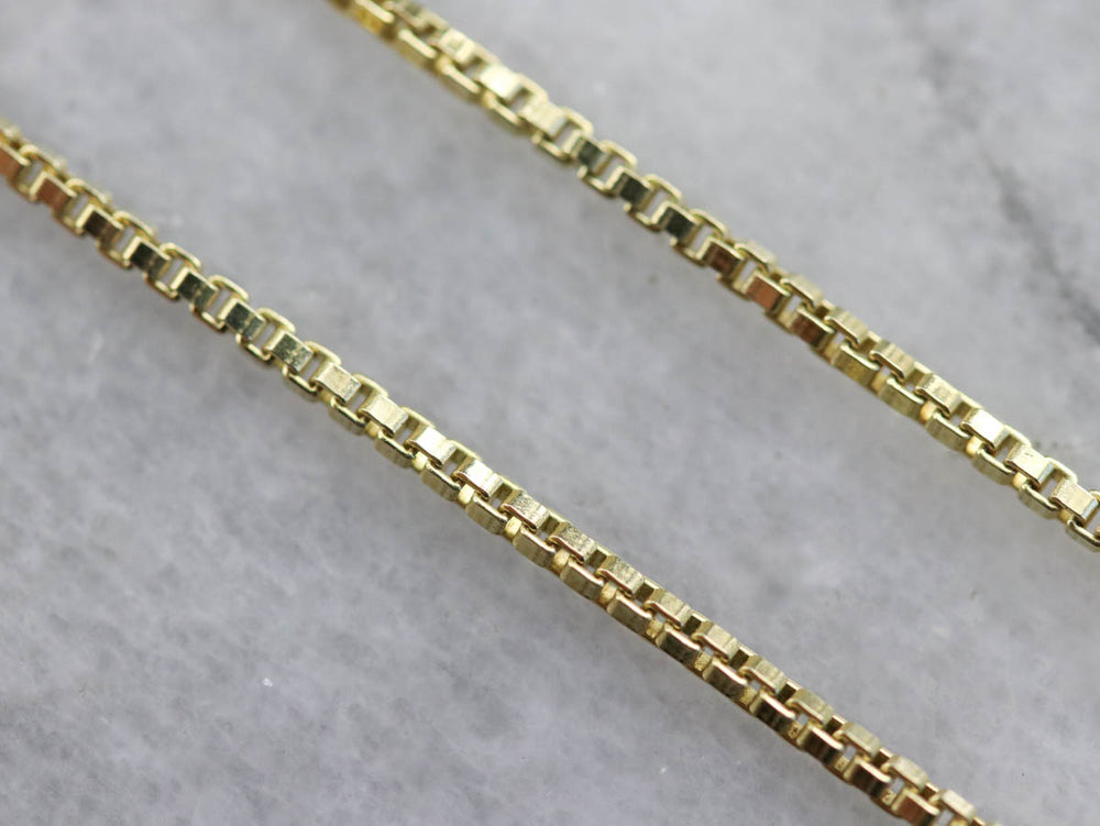 Gold Box Chain - Market Square Jewelers