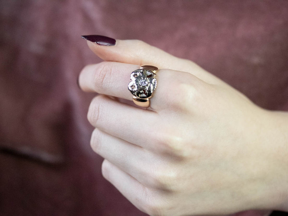 Men's Vintage Diamond Shriner Ring - Market Square Jewelers