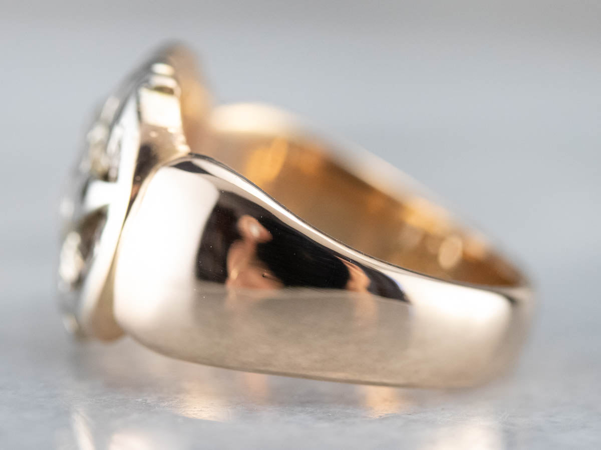 Men's Vintage Diamond Shriner Ring - Market Square Jewelers