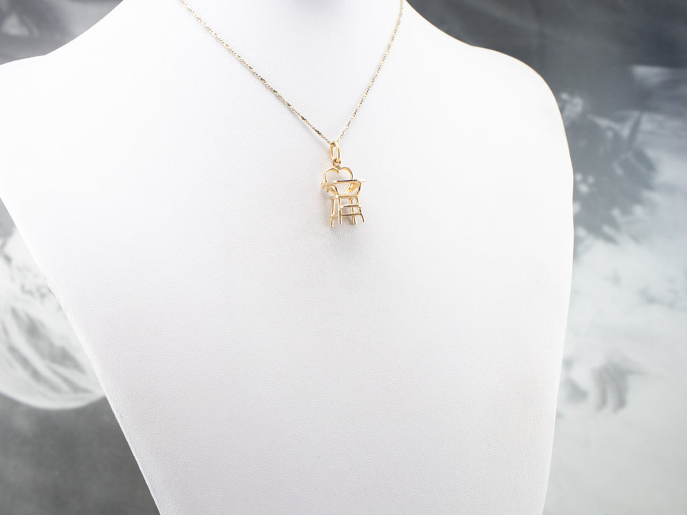 14K Gold Heart High Chair Charm - Market Square Jewelers