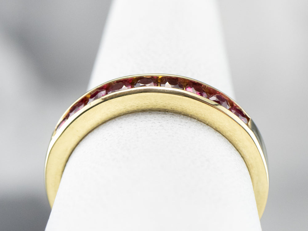 Fine 18K Yellow Gold Ruby Band - Market Square Jewelers