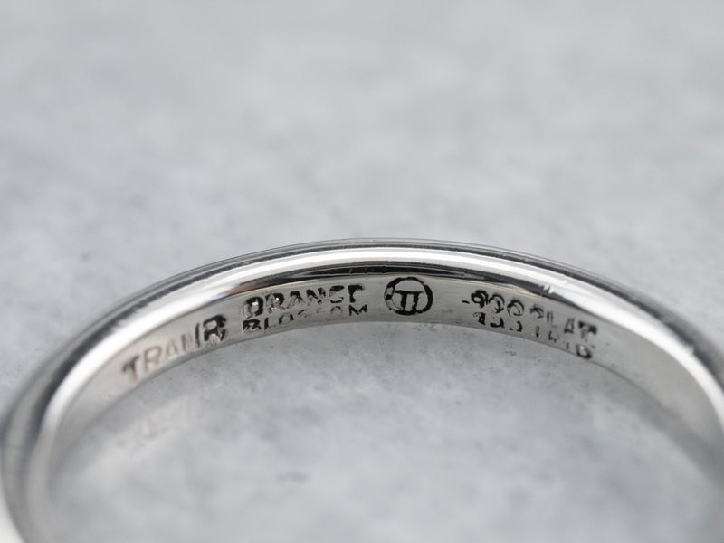 1930's Platinum Line Pattern Band