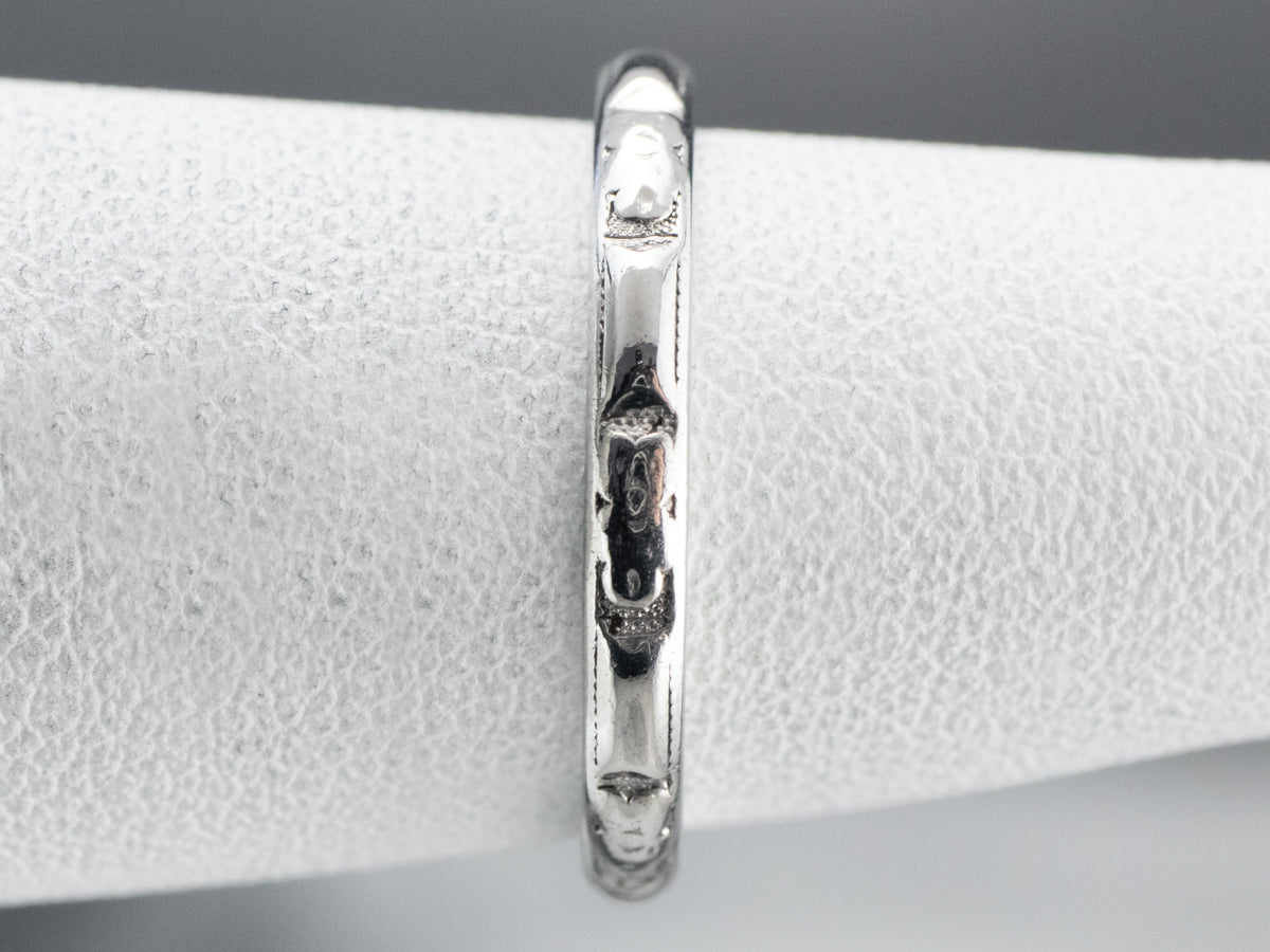 1930's Platinum Line Pattern Band - Market Square Jewelers