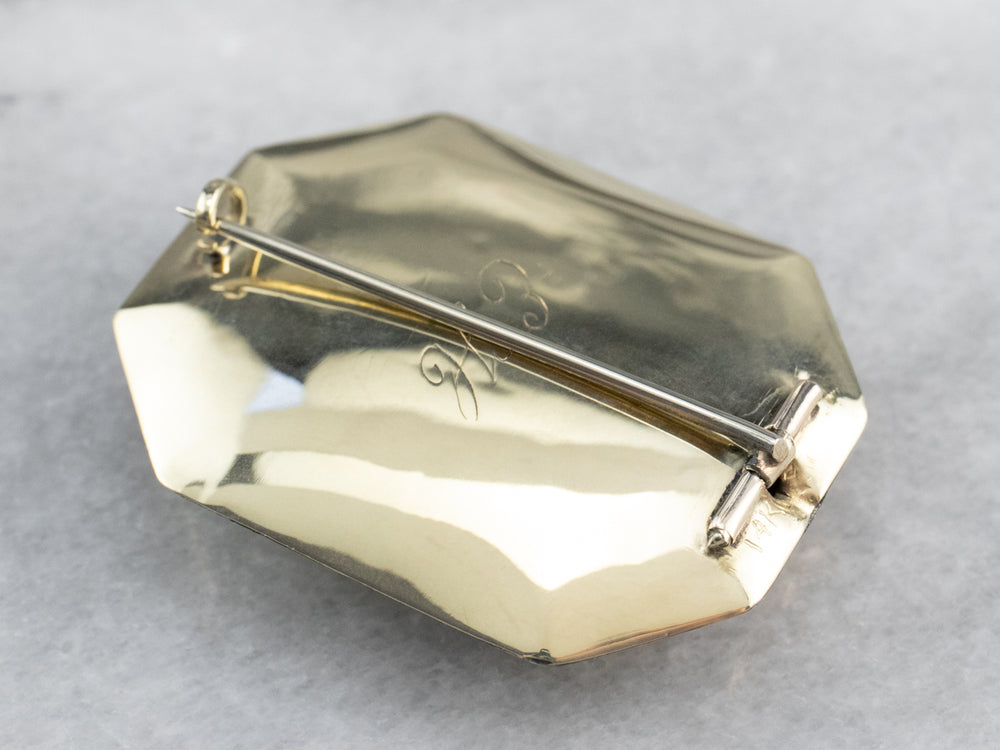 Antique Monogrammed "EH" Brooch - Market Square Jewelers