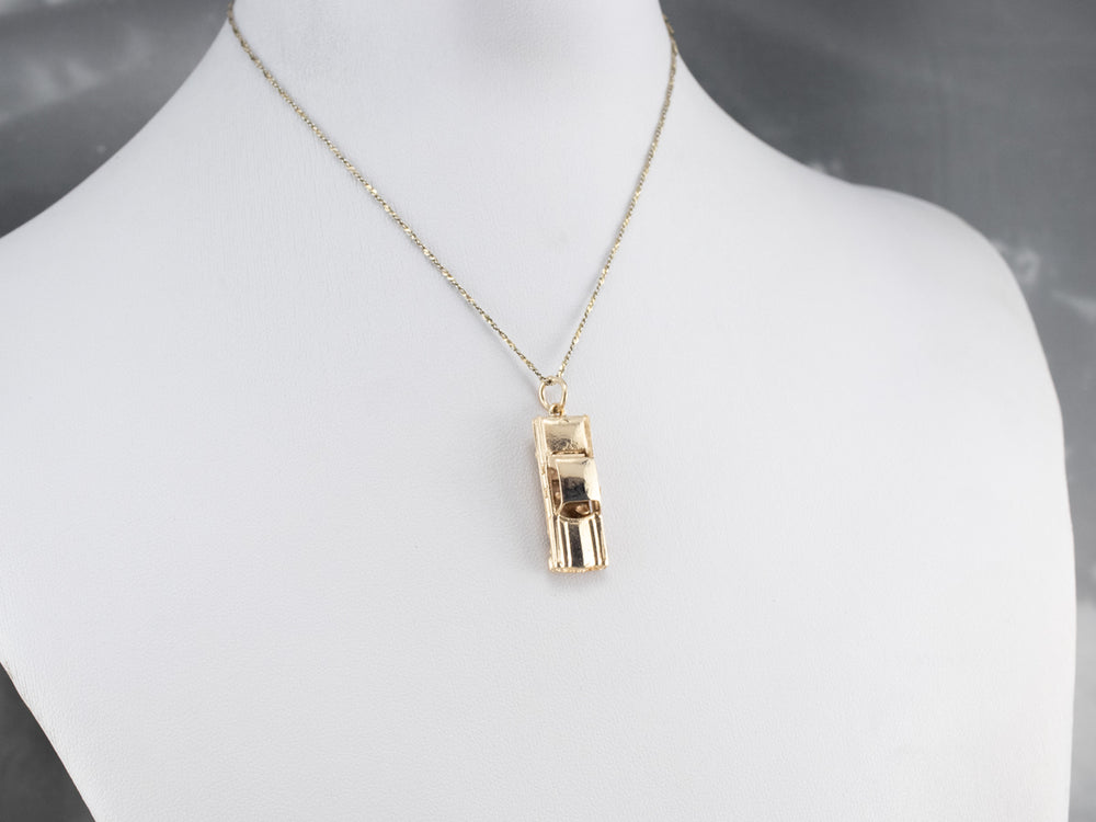 Vintage Cadillac Style Car Gold Charm - Market Square Jewelers