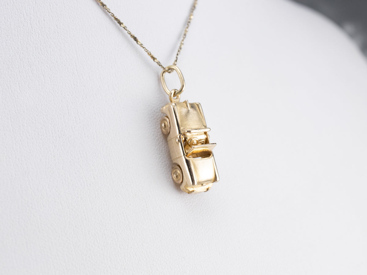 Gold Convertible Car Charm - Market Square Jewelers