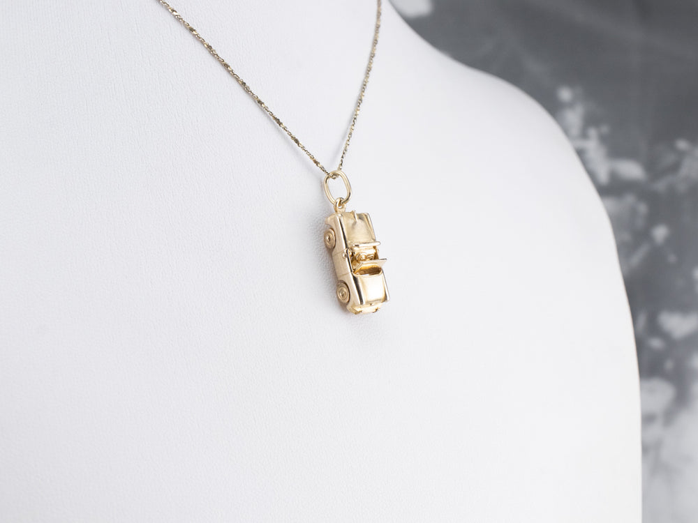Gold Convertible Car Charm - Market Square Jewelers