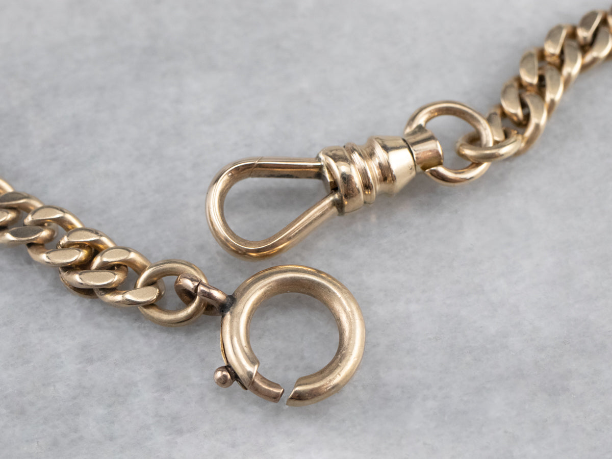 Antique Double Albert Gold Watch Chain - Market Square Jewelers