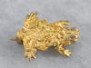 Gold Nugget Frog Pin