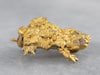 Gold Nugget Frog Pin