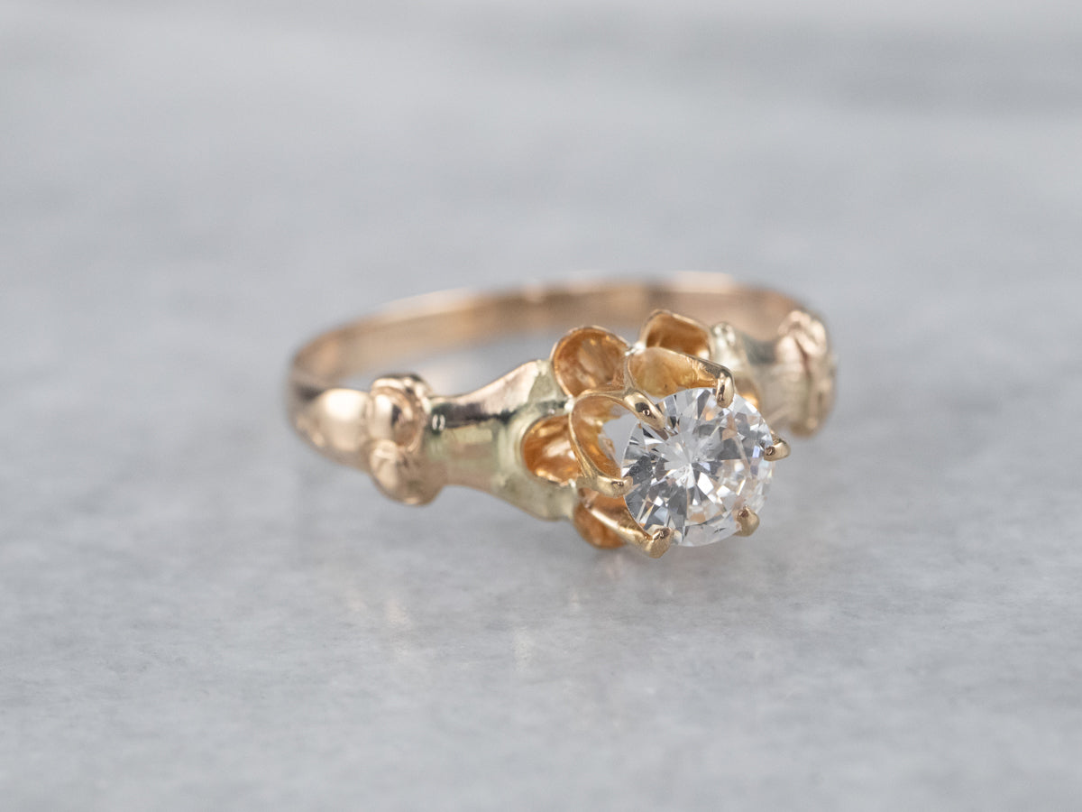 Buttercup Diamond Solitaire Engagement Ring - Market Square Jewelers