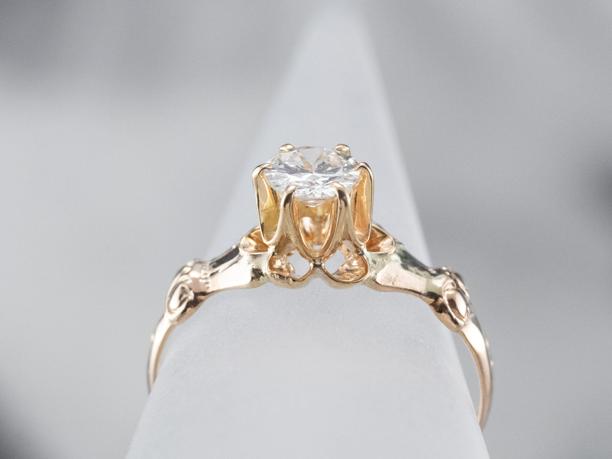 Buttercup Diamond Solitaire Engagement Ring - Market Square Jewelers