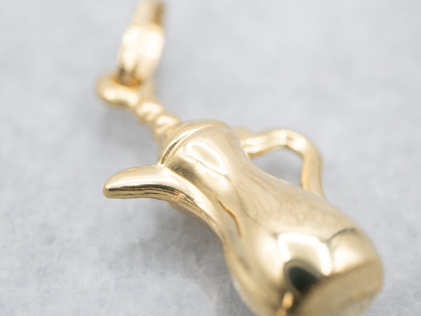 Vintage 18-Karat Gold Water Pitcher Charm - Market Square Jewelers