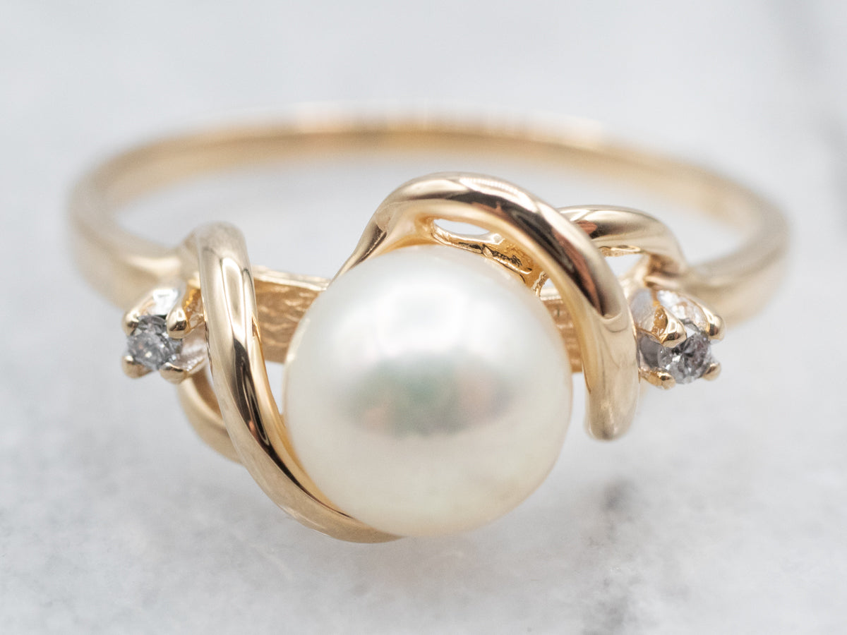 Vintage Pearl And Diamond Rings