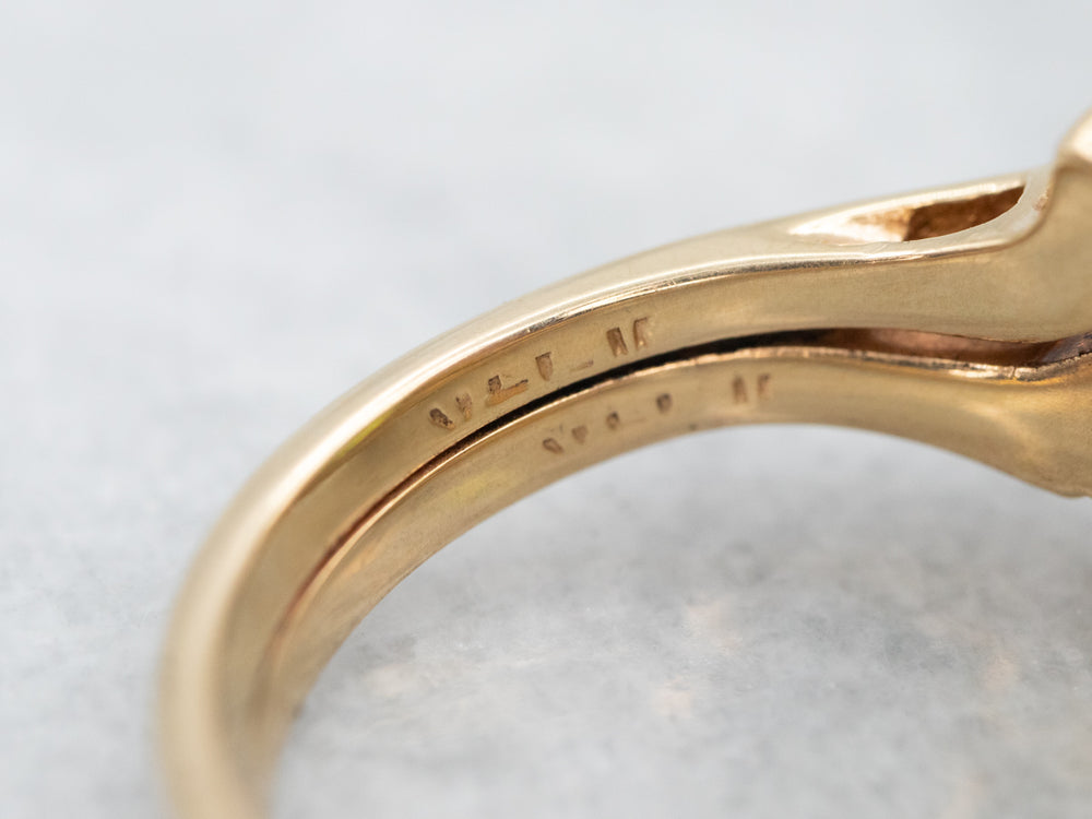 Rare Retro Era Two Piece Peridot Ring for Cocktail or as Wedding Set ...