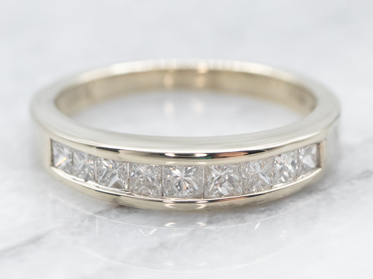 Channel Set Princess Cut Diamond Band - Market Square Jewelers