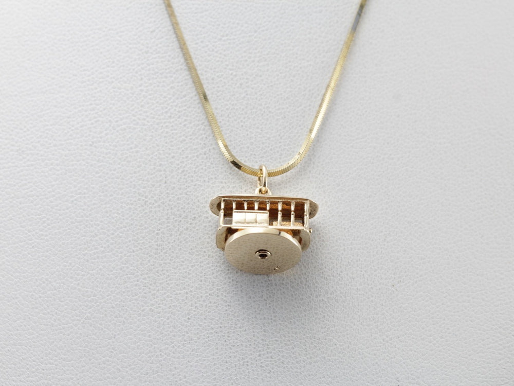 Realistic Trolley Charm with Spinning Base - Market Square Jewelers