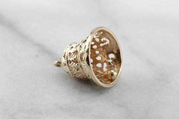 Wedding Bells are Ringing, Filigree Bell Pendant - Market Square Jewelers